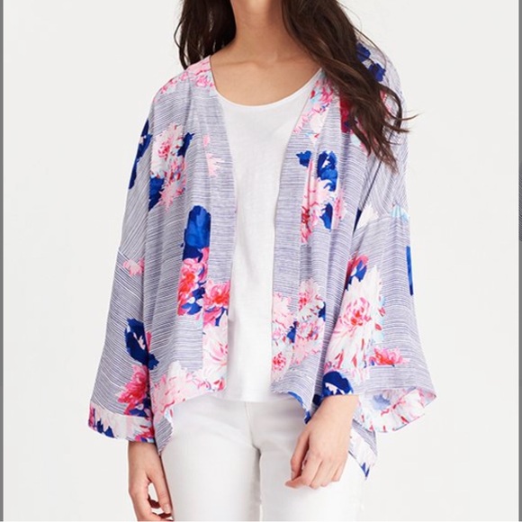 Joules | Sweaters | Joules Striped Open Kimmy Medium Cardigan | Poshmark